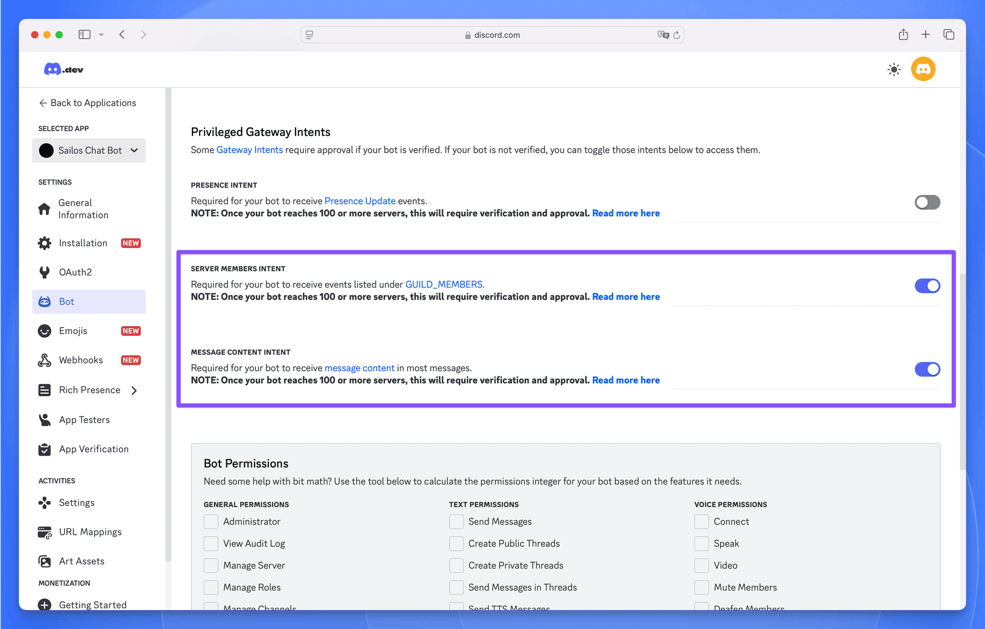 Examples > Build-your-own-discord-bot | Sealos Docs